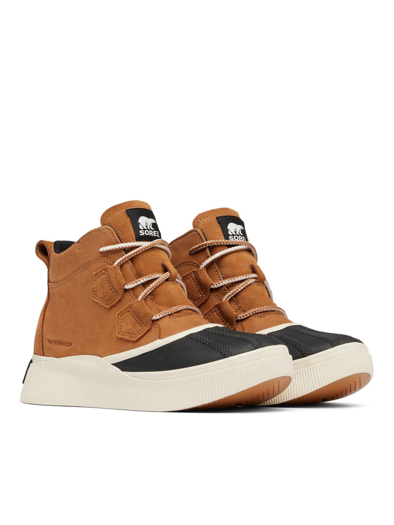 SOREL Womens Out N About 4 Classic Mid Waterproof Sneaker - Brown | Very