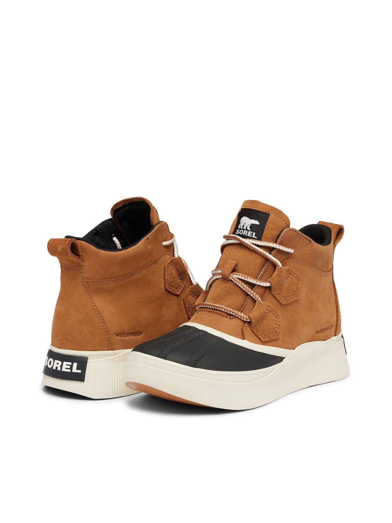 SOREL Womens Out N About 4 Classic Mid Waterproof Sneaker - Brown | Very