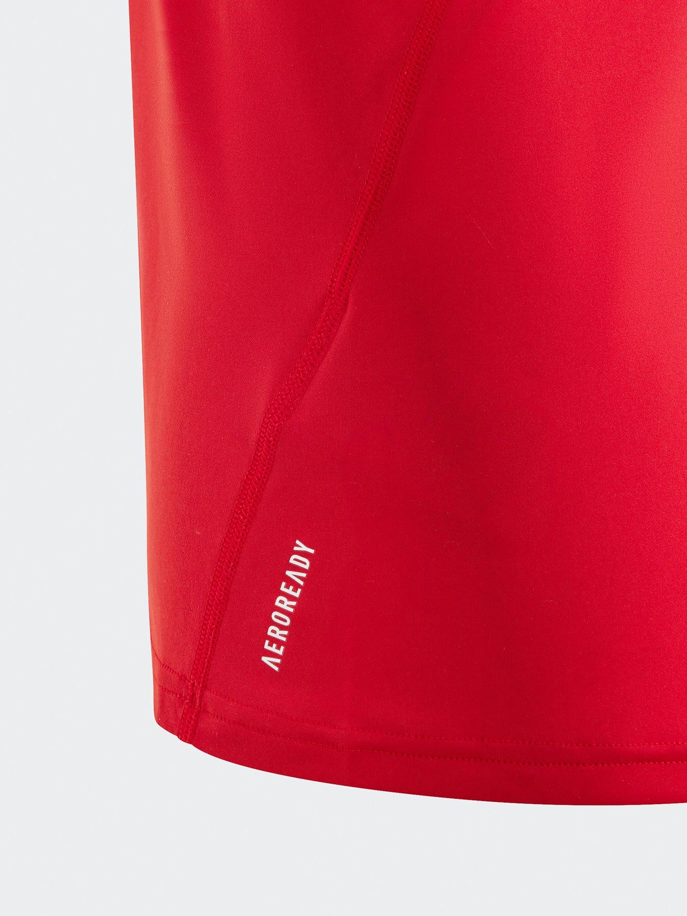 adidas Junior Unisex Running Team Vest - Red | Very