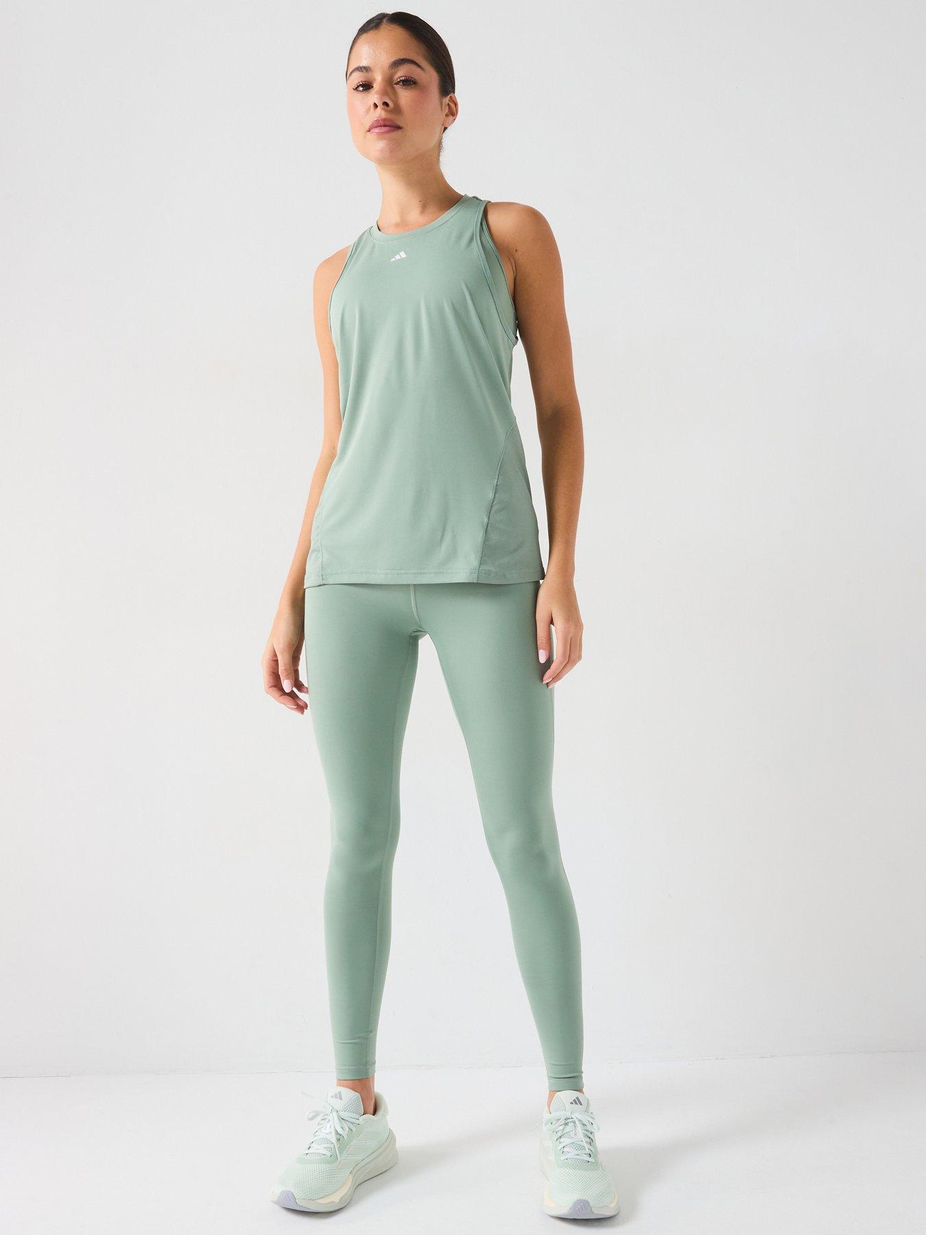 adidas Womens Training D4T Tank - Silver Green | Very