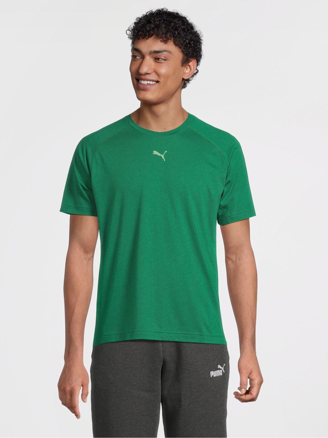 Puma Mens Running Evolve T-Shirt - Vine - Green | Very