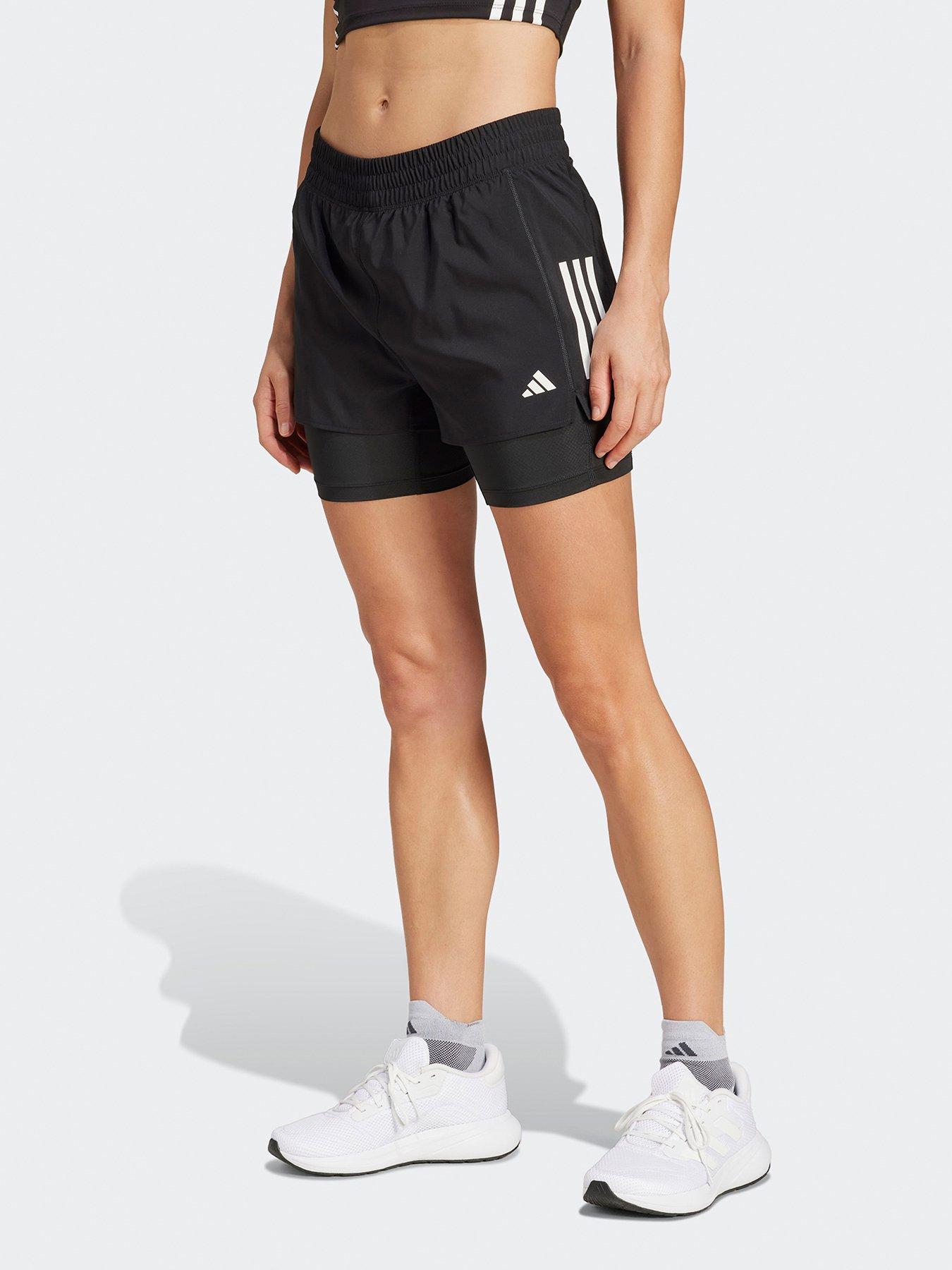 adidas Womens Running Own The Run 2In1 Shorts - Black | Very