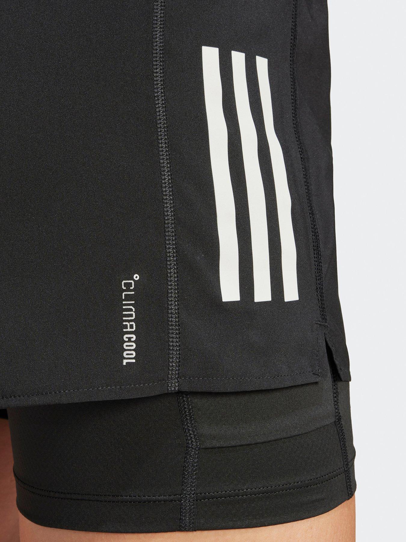 adidas Womens Running Own The Run 2In1 Shorts - Black | Very