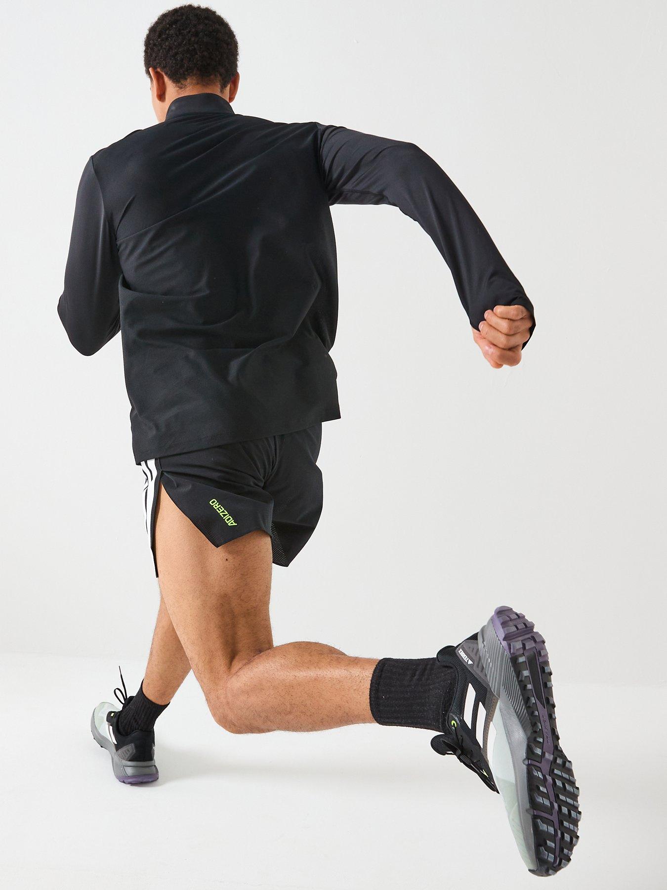 adidas Men's Running Adizero Gel Insert 5 Inch Pocket Shorts - Black | Very