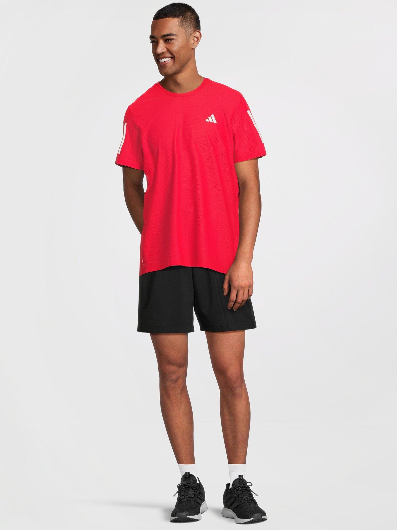 adidas Mens Running Own The Run T-Shirt - Red | Very