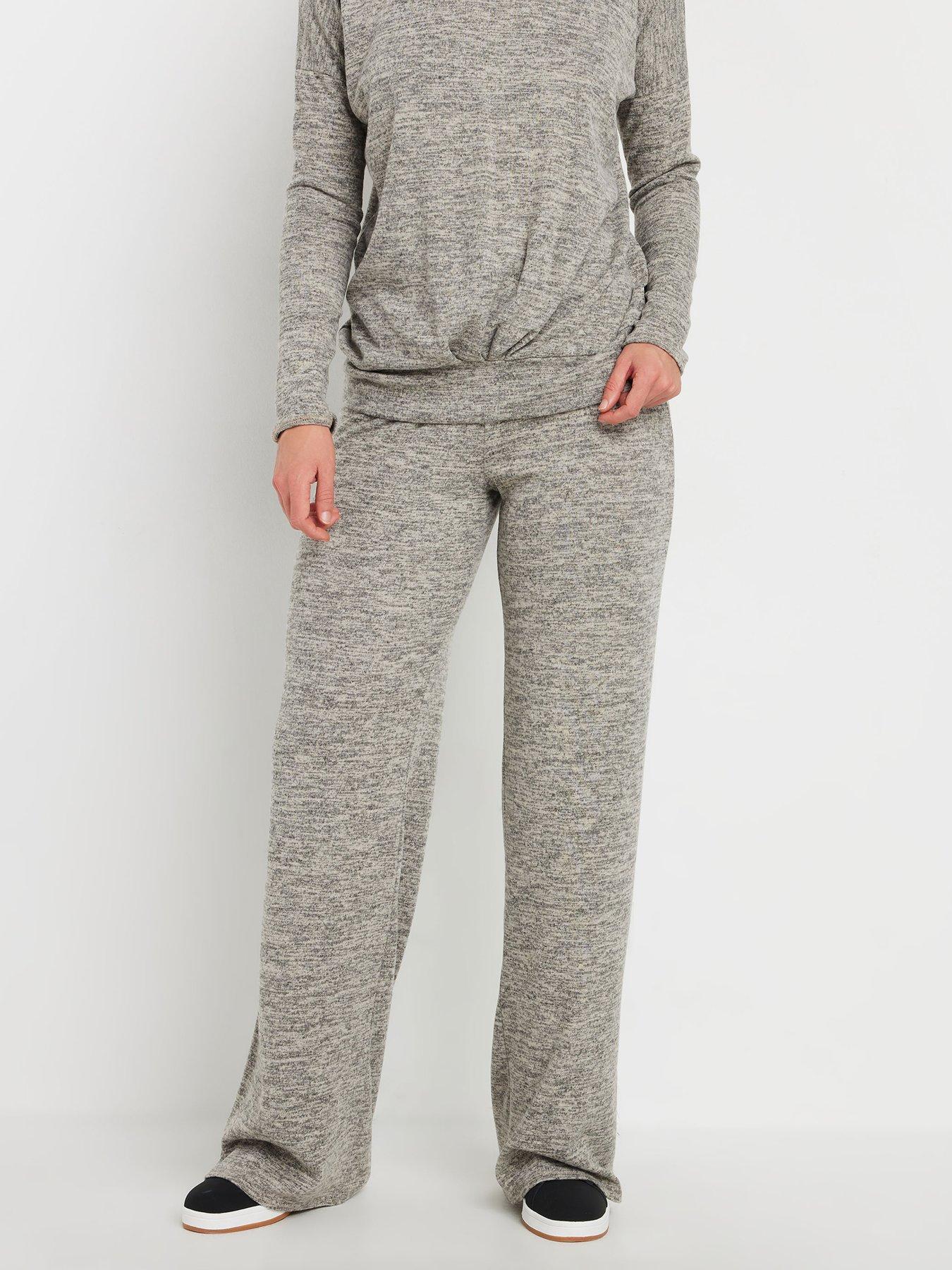 Long Tall Sally Soft Touch Wide Leg Trousers - Natural | Very