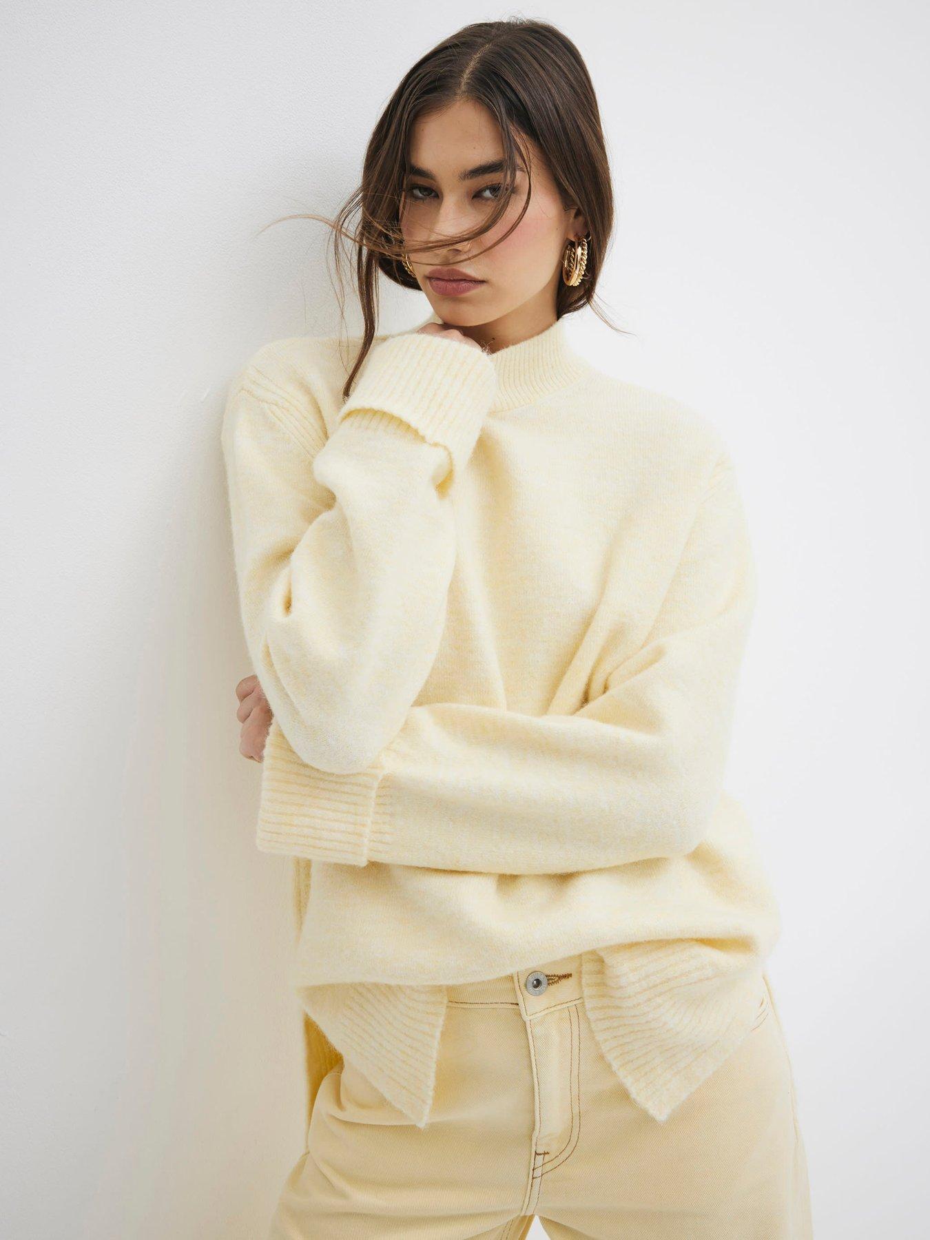 River Island Side Split Jumper - Yellow | Very