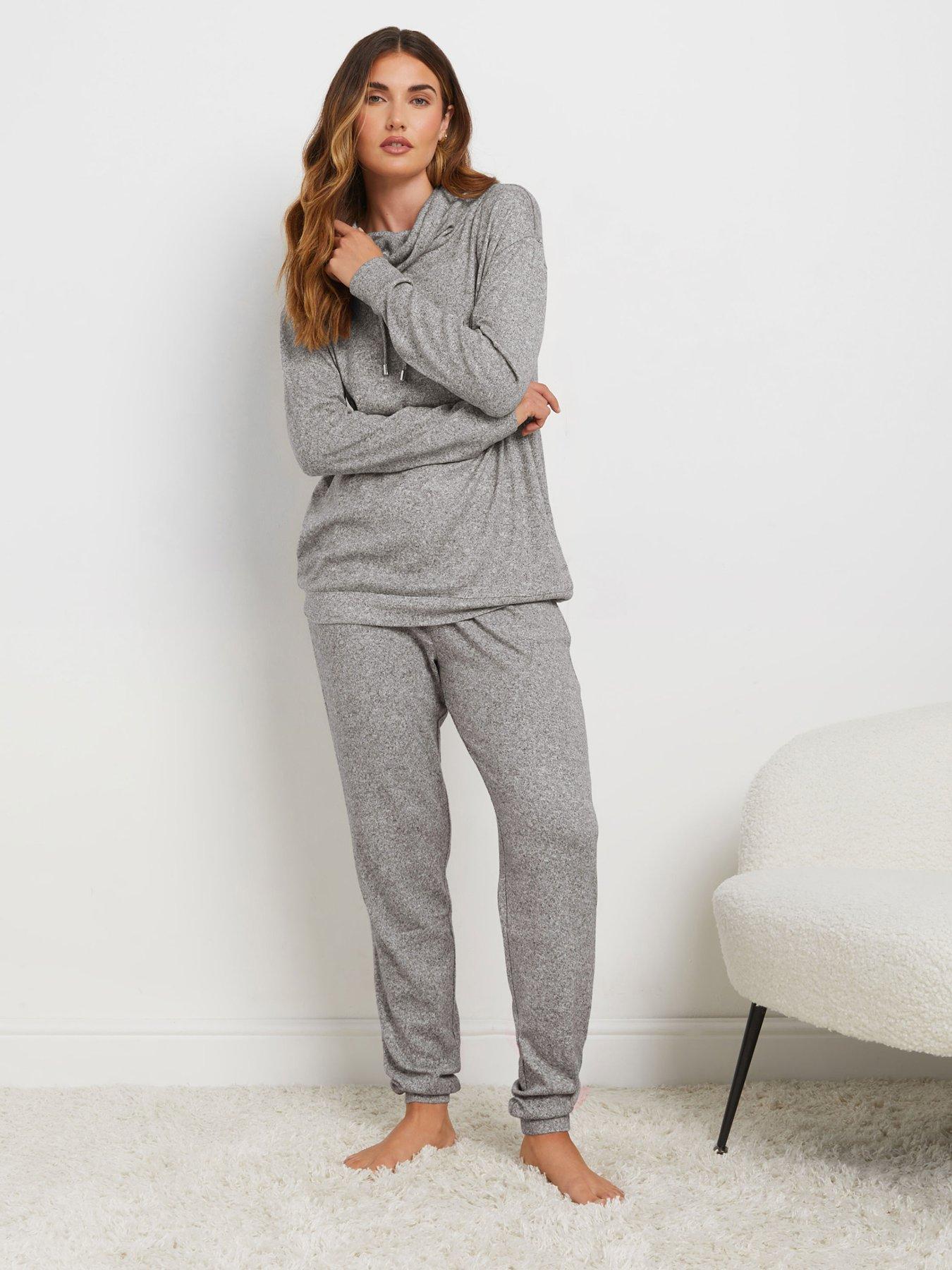 Long Tall Sally Soft Touch Cuffed Pj Pant - Grey | Very