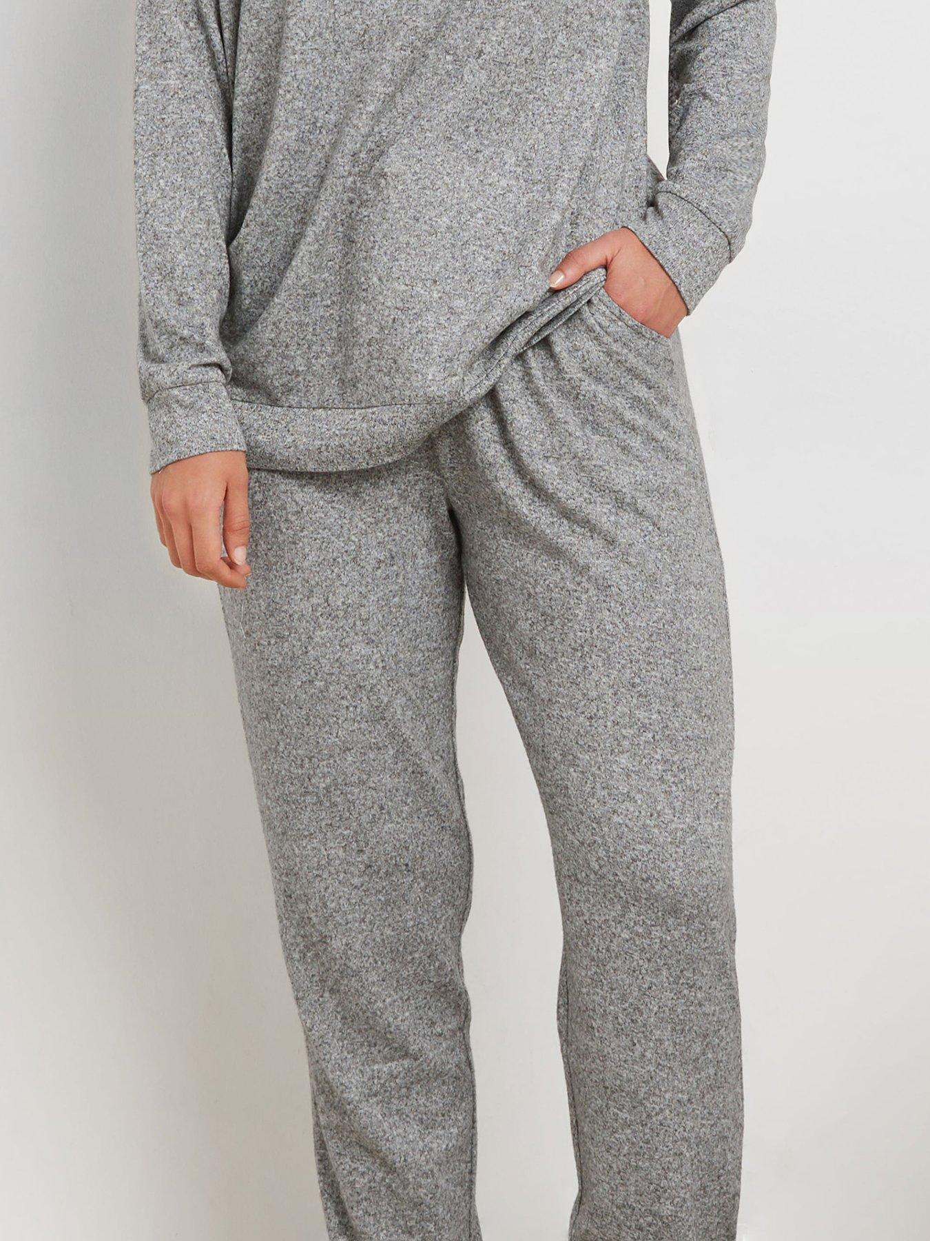 Long Tall Sally Soft Touch Cuffed Pj Pant - Grey | Very