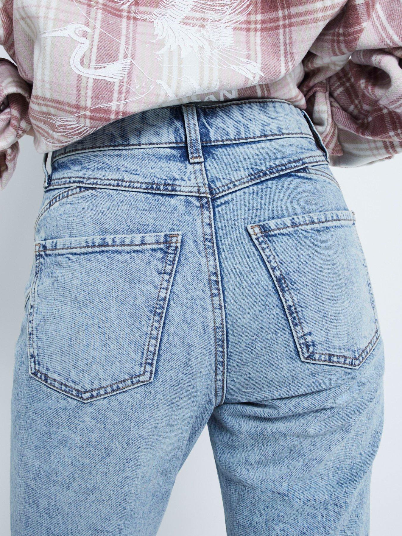 River Island Mom High Rise Sculpt Jeans - Blue | Very