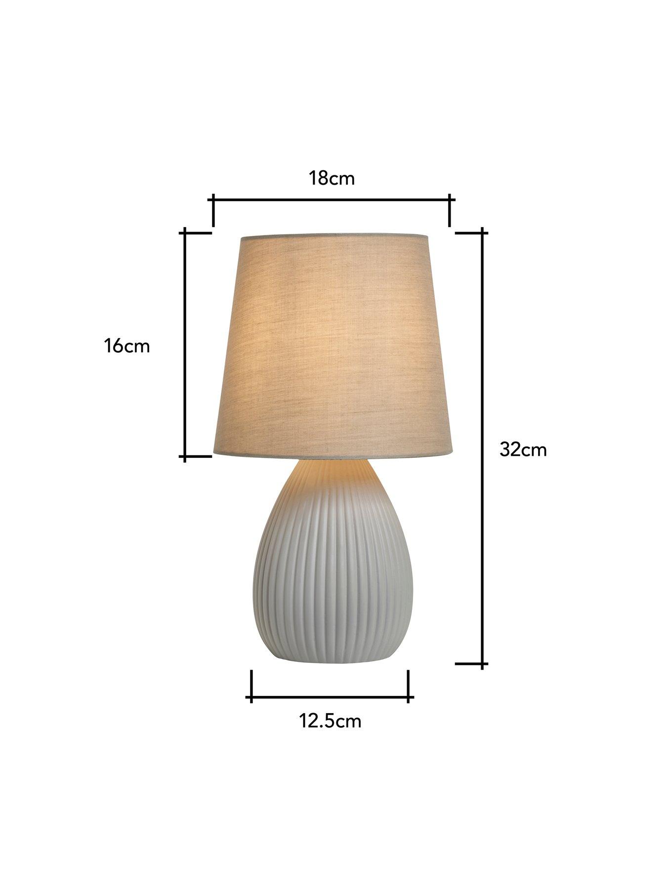 Very Home Set Of 2 Sara Table Lamps - Grey | Very
