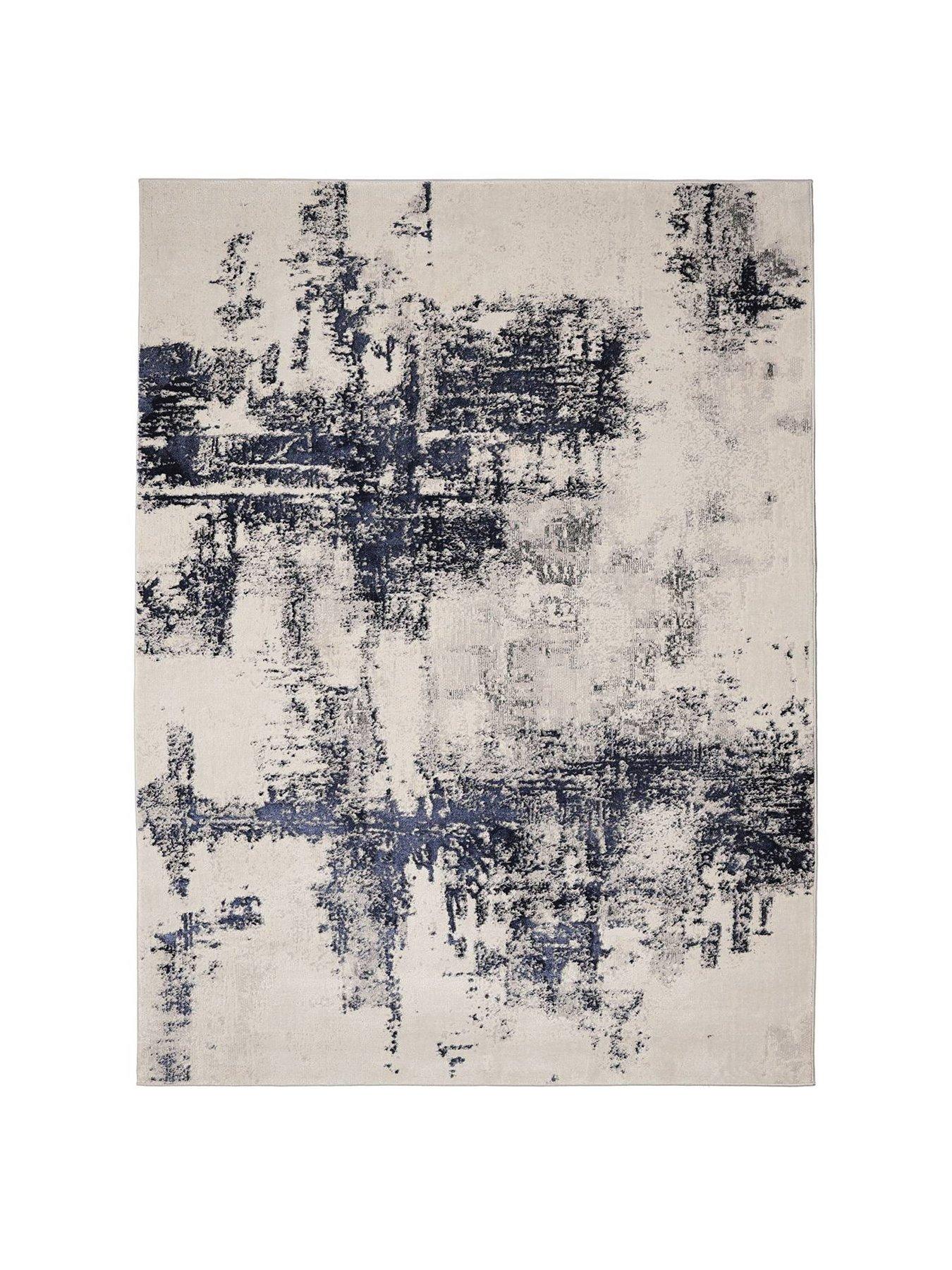 Dusk Textured Navy Rug | Very