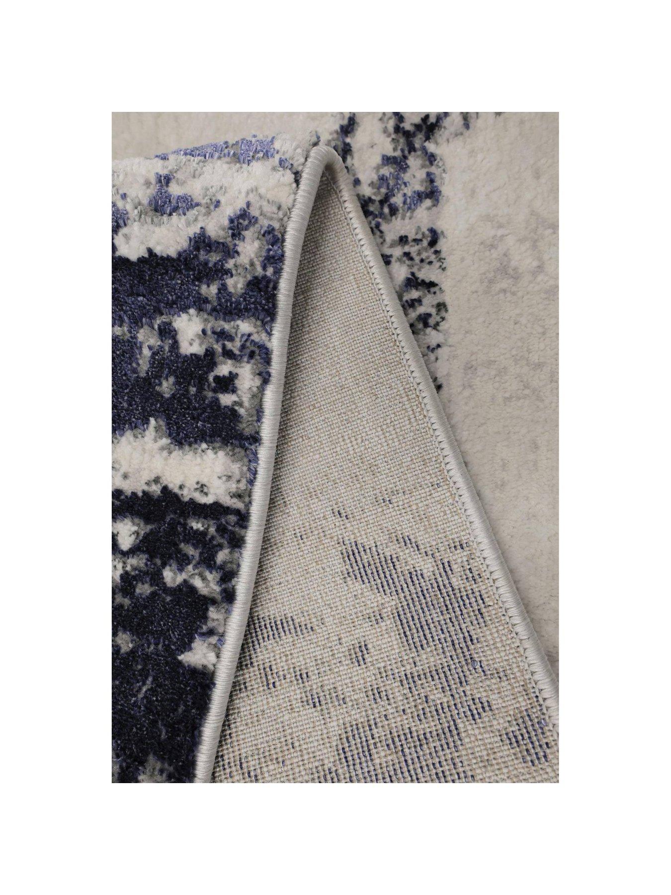 Dusk Textured Navy Rug | Very