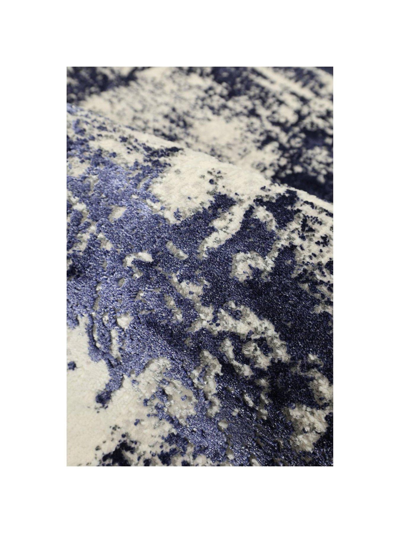 Dusk Textured Navy Rug | Very