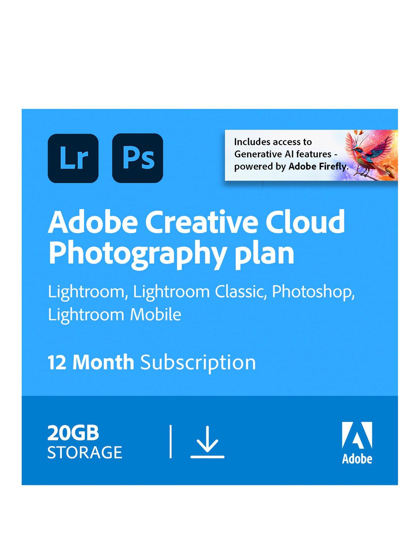 Adobe Creative Cloud Photography Plan 20GB | Very