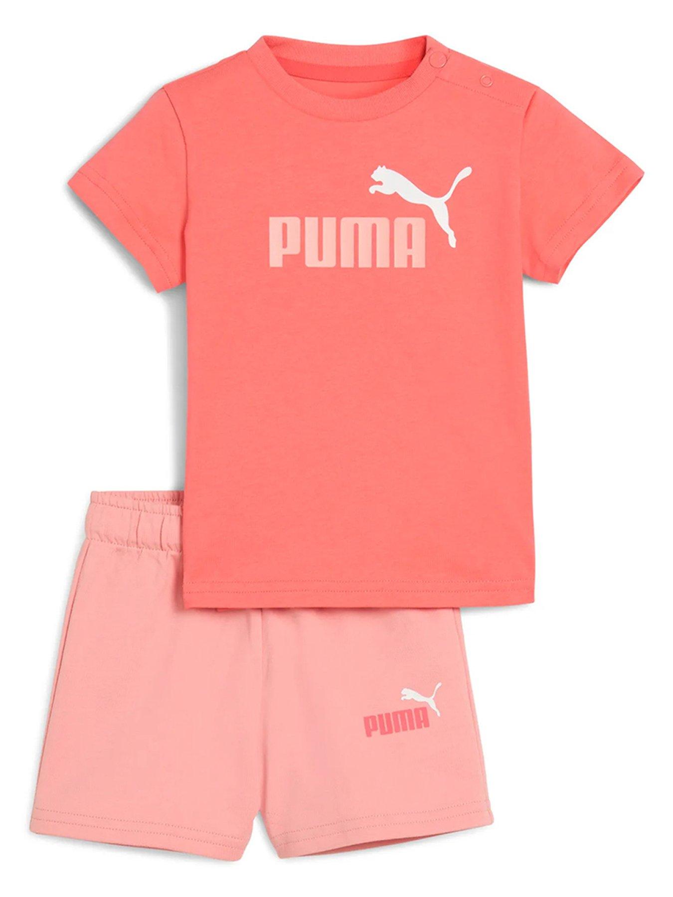 Puma Toddler Girls T-Shirt and Short Set - Pink | Very
