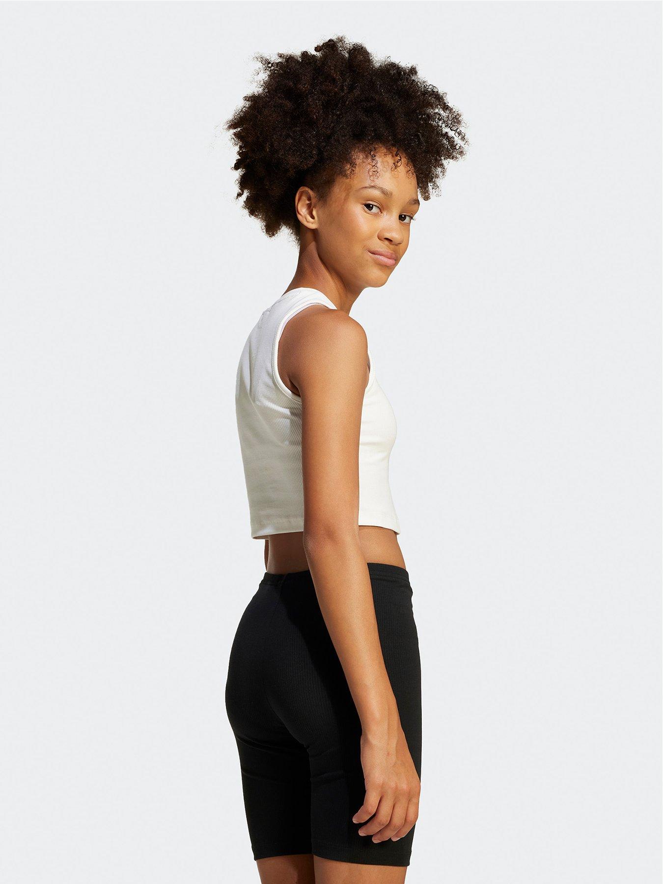 adidas Originals Junior Girls Ribbed Tank Top - White | Very