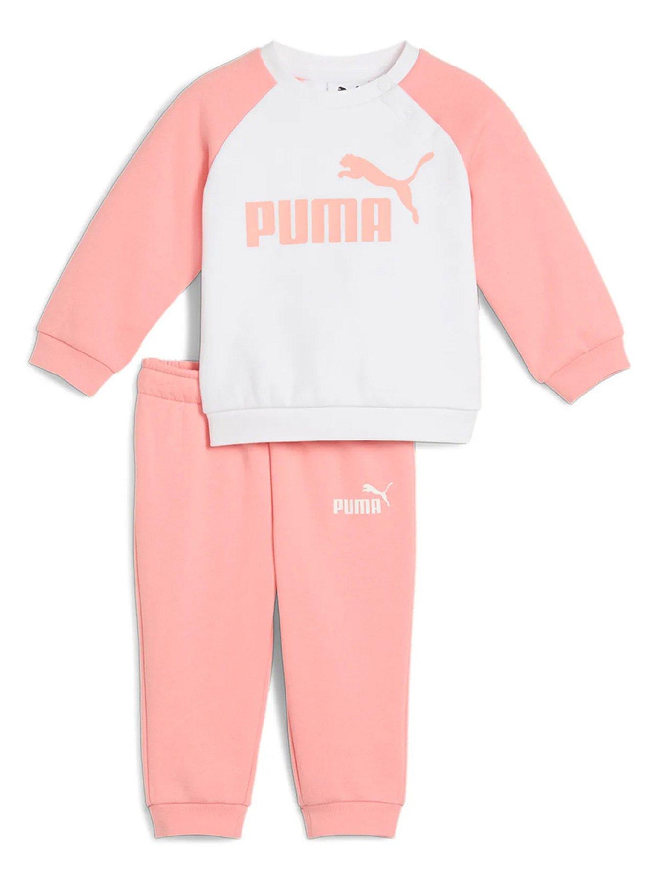 Puma Toddler Girls Crew Neck and Jogger Set - Pink | Very