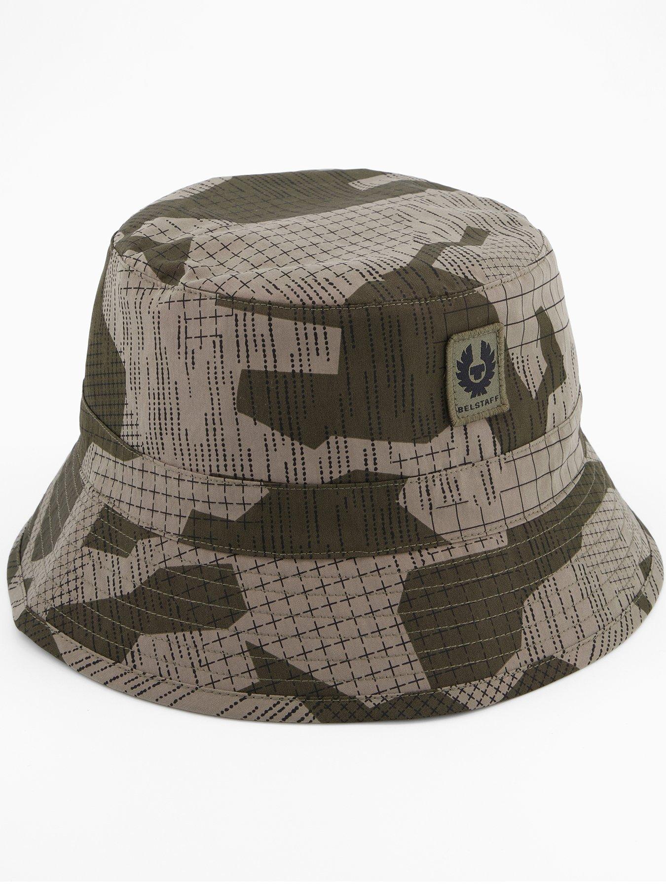 Belstaff Military Camo Bucket Hat - Green | Very