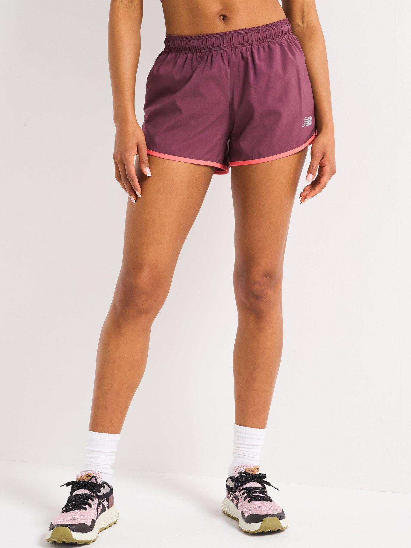 New Balance Women's Running Sport Essentials 3 Inch Shorts - Purple | Very