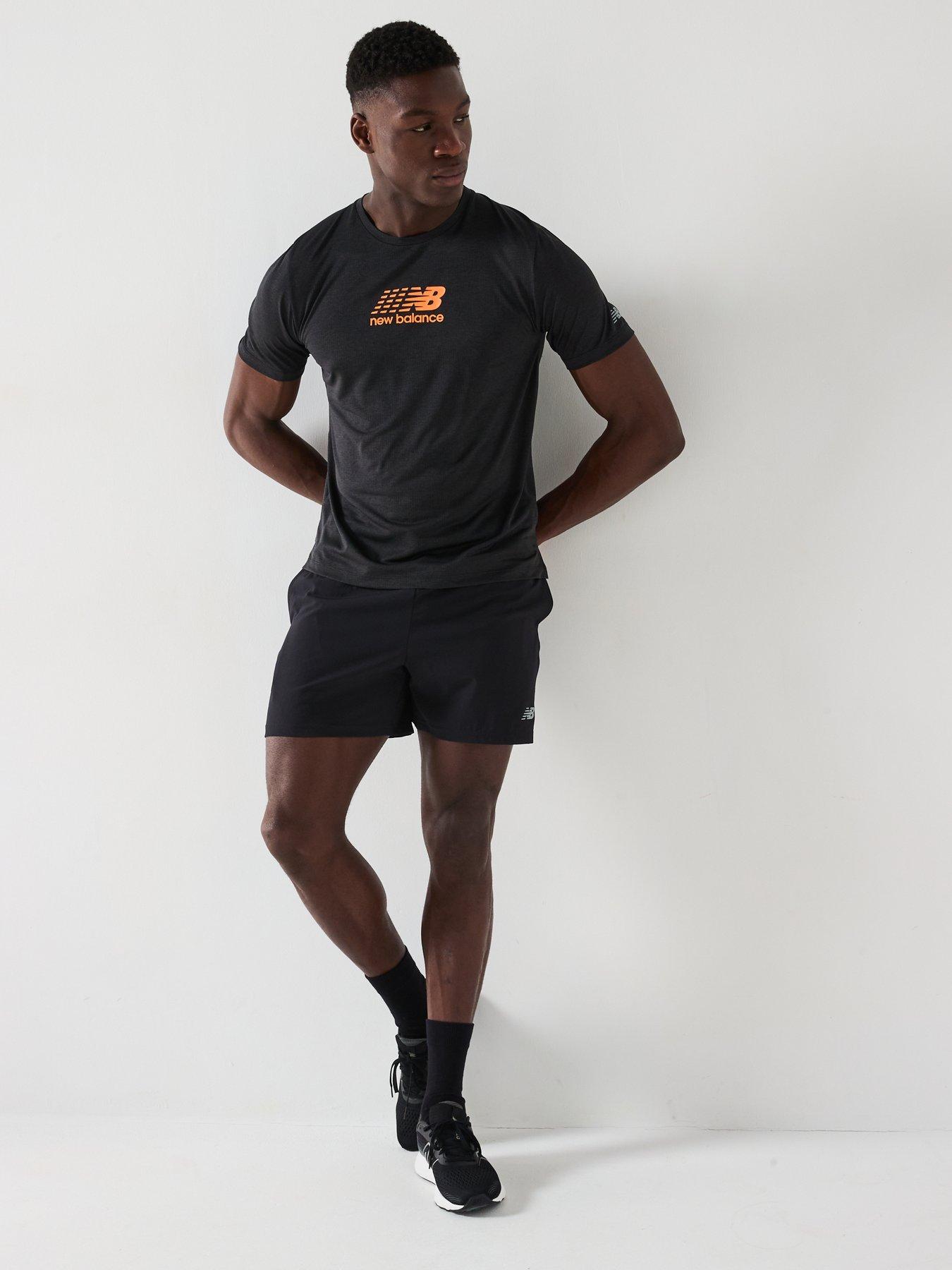 New Balance Men's Running Athletics Graphic T-Shirt - Black | Very