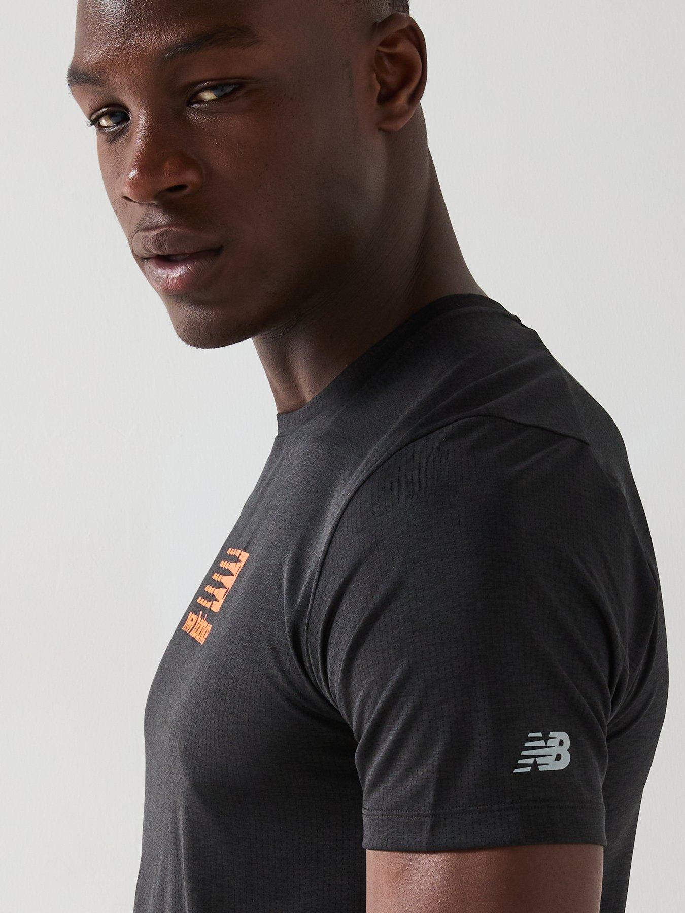 New Balance Men's Running Athletics Graphic T-Shirt - Black | Very