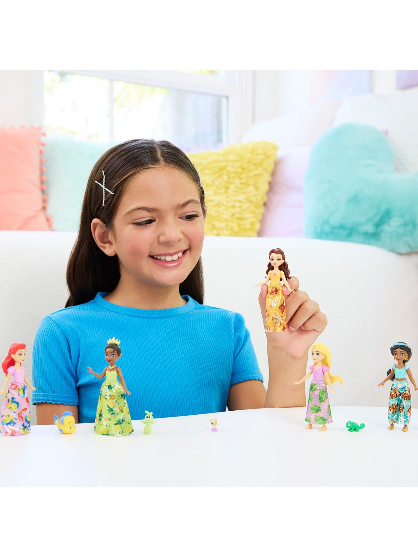 Disney Princess & Friends Set with 5 Small Dolls in Sparkling Outfits ...