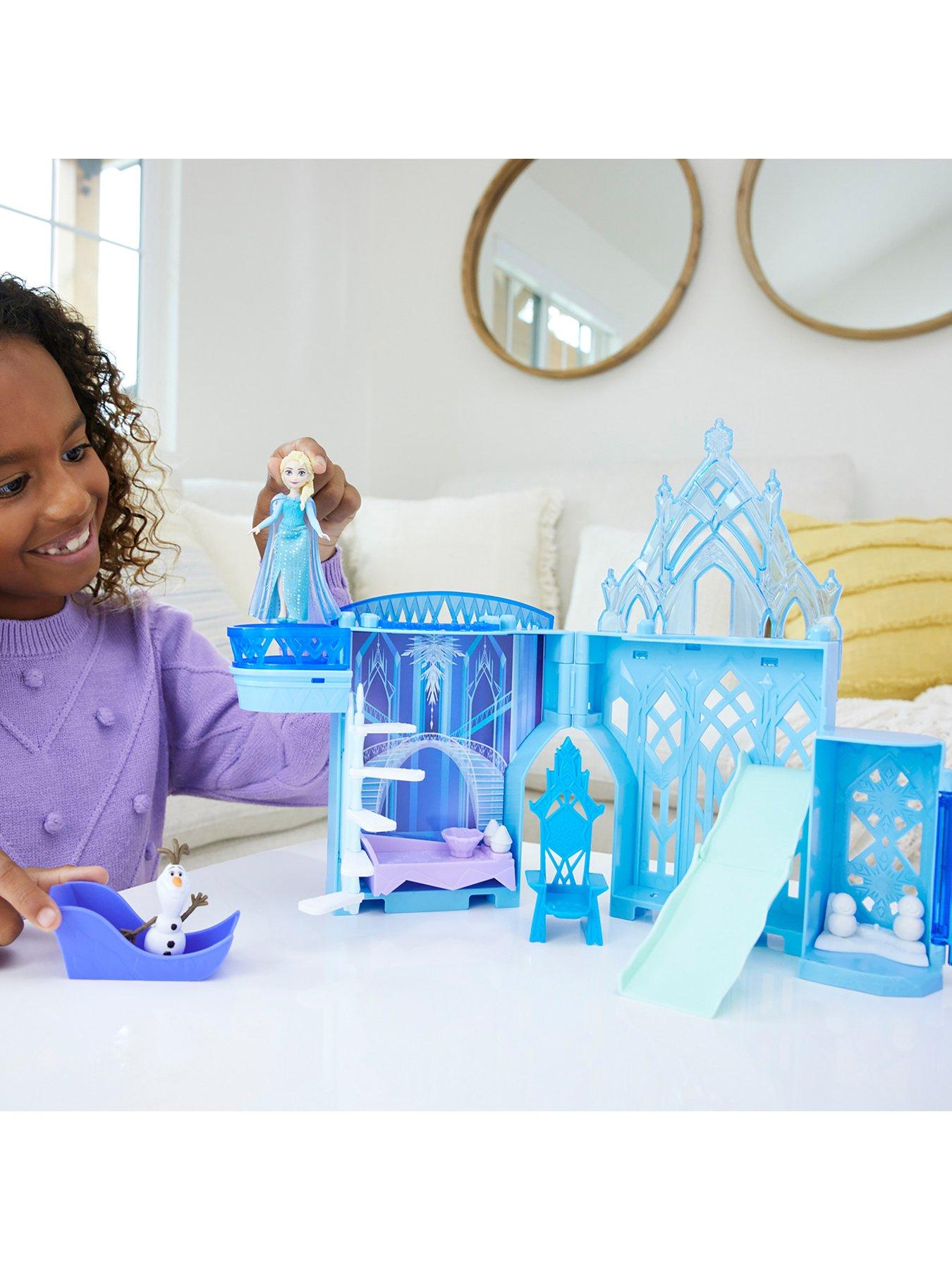 Disney Frozen Elsa Stackable Castle Doll House Playset with Small Doll ...