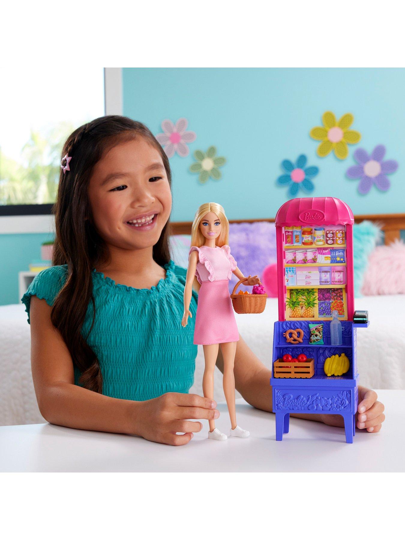 Barbie and Teresa Recipe for Friendship Malibu at the Market Doll Playset with 11 Accessories Very