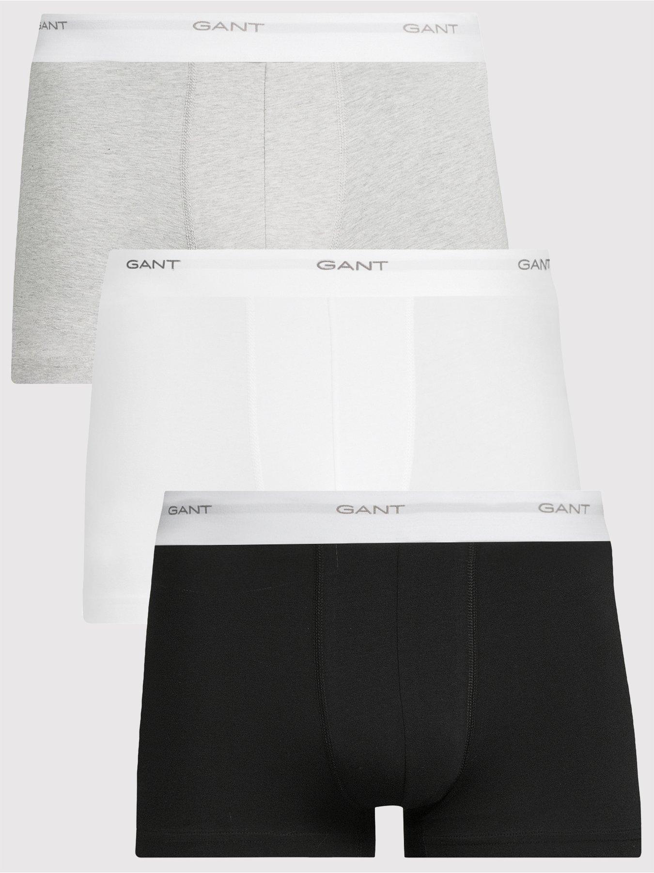 GANT 3 Pack Trunks - Black/White/Grey | Very
