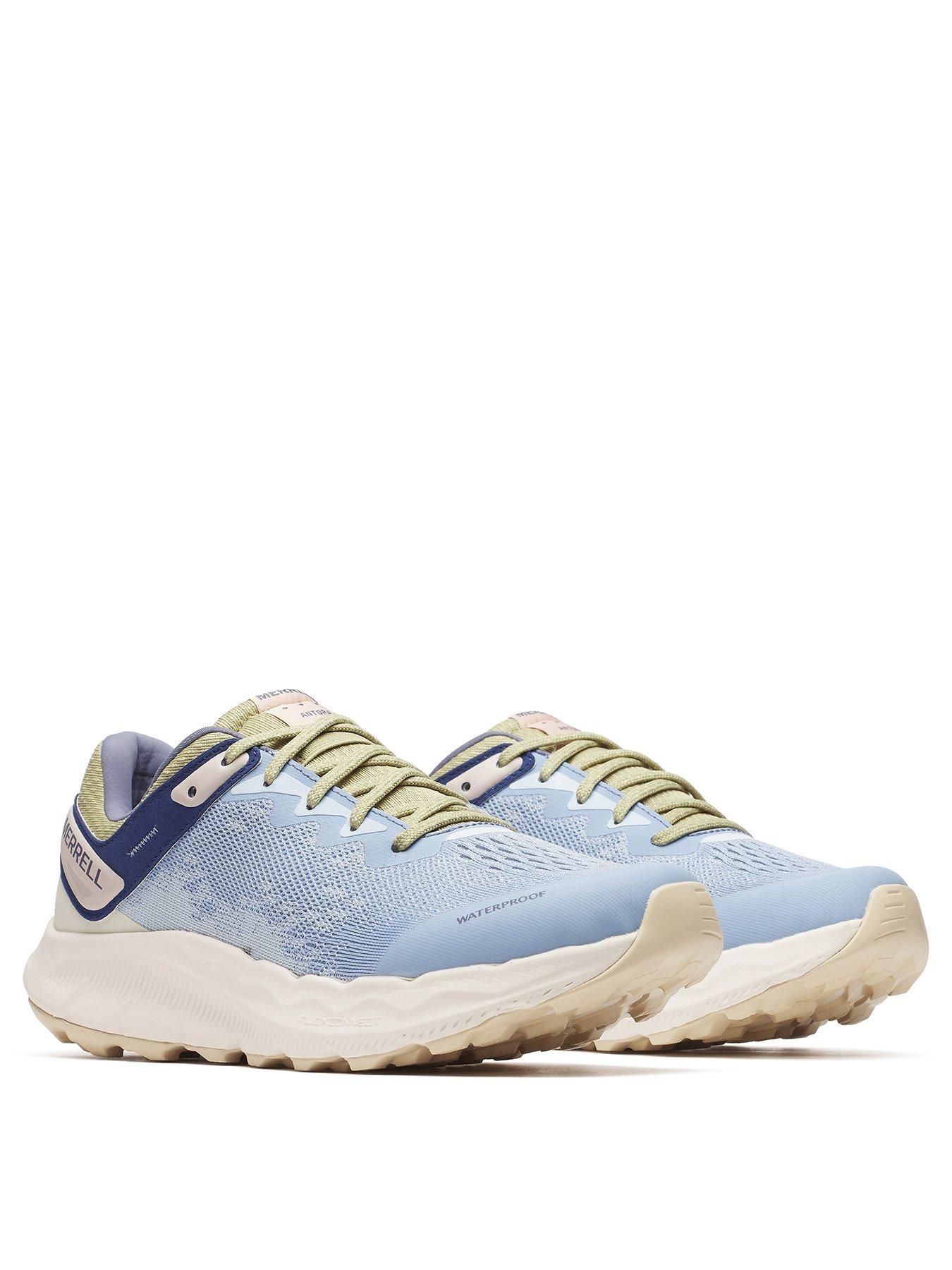 Merrell Womens Antora 4 Waterproof Trail Running Shoes - Blue | Very
