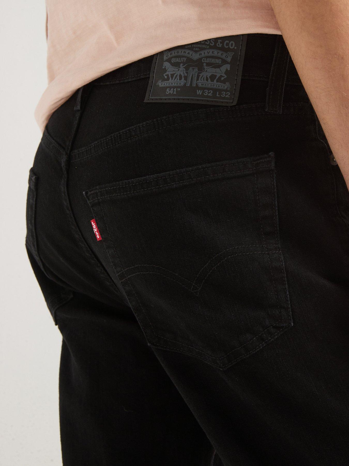 Levi's 541 Stretch Tapered Fit Jeans - Native Cali - Black | Very