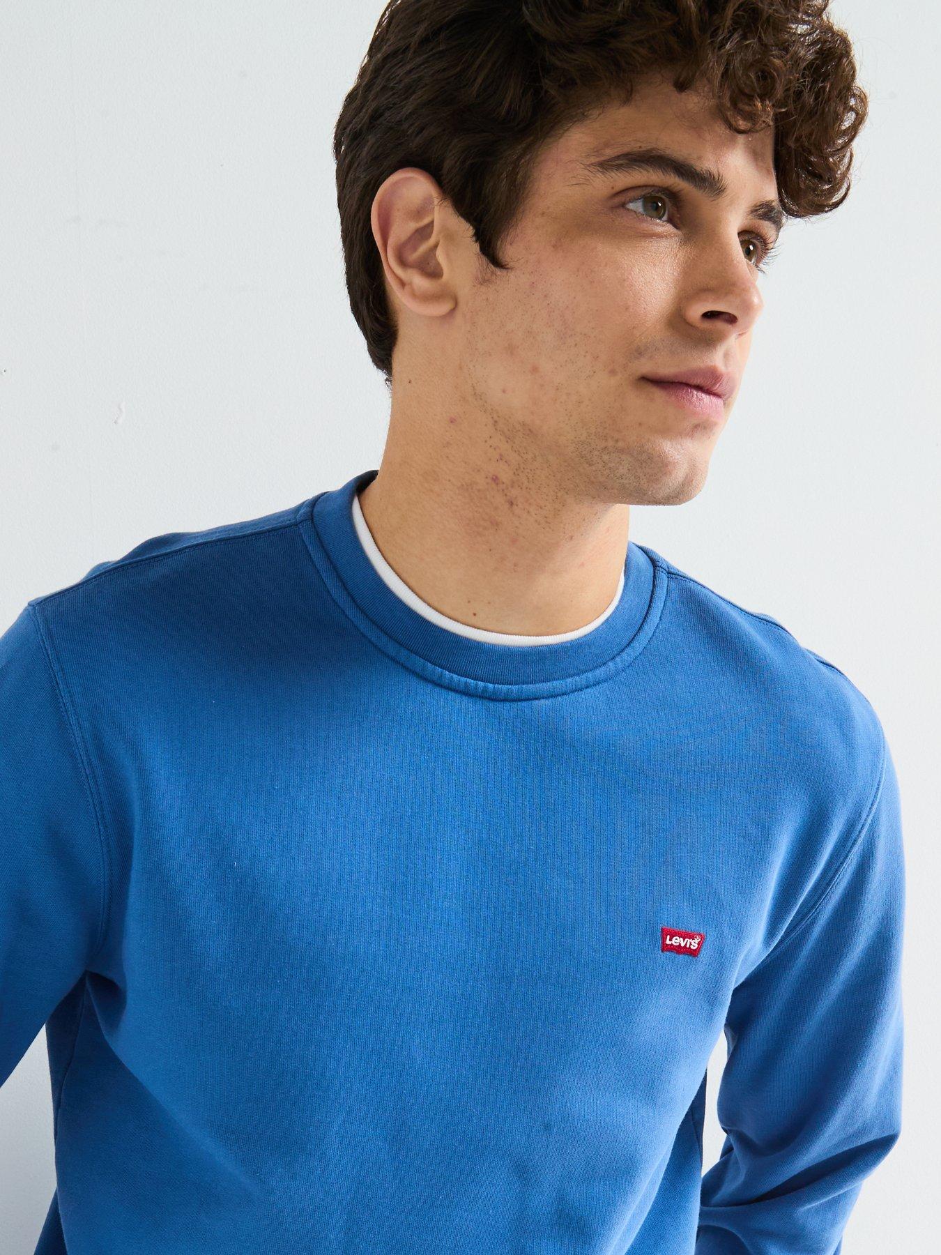 Levi's Original Housemark Logo Crew Neck Sweat Top- Blue | Very