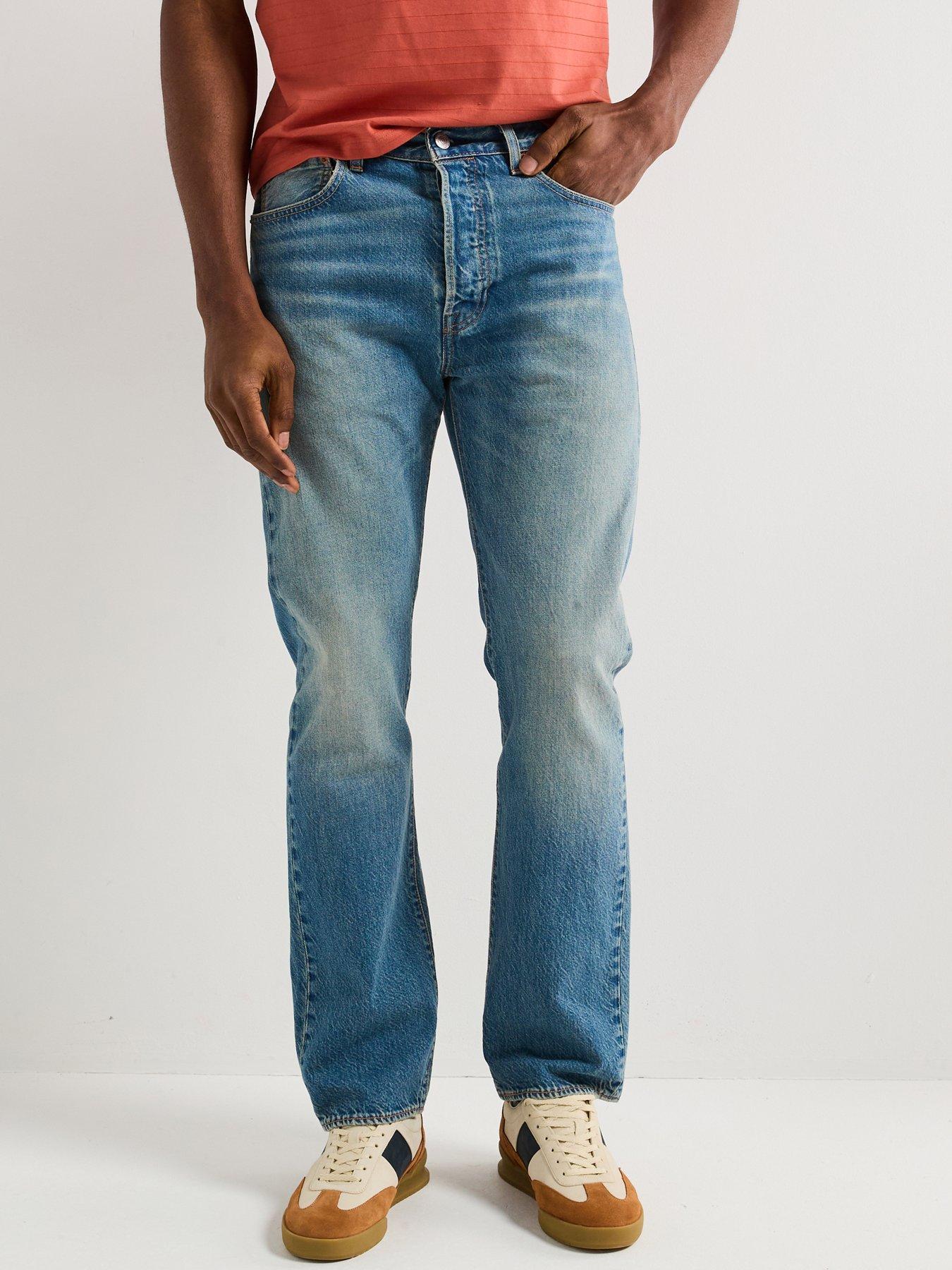 Levi's 501 Original Straight Fit Jeans - Lean Machine Lightweight ...