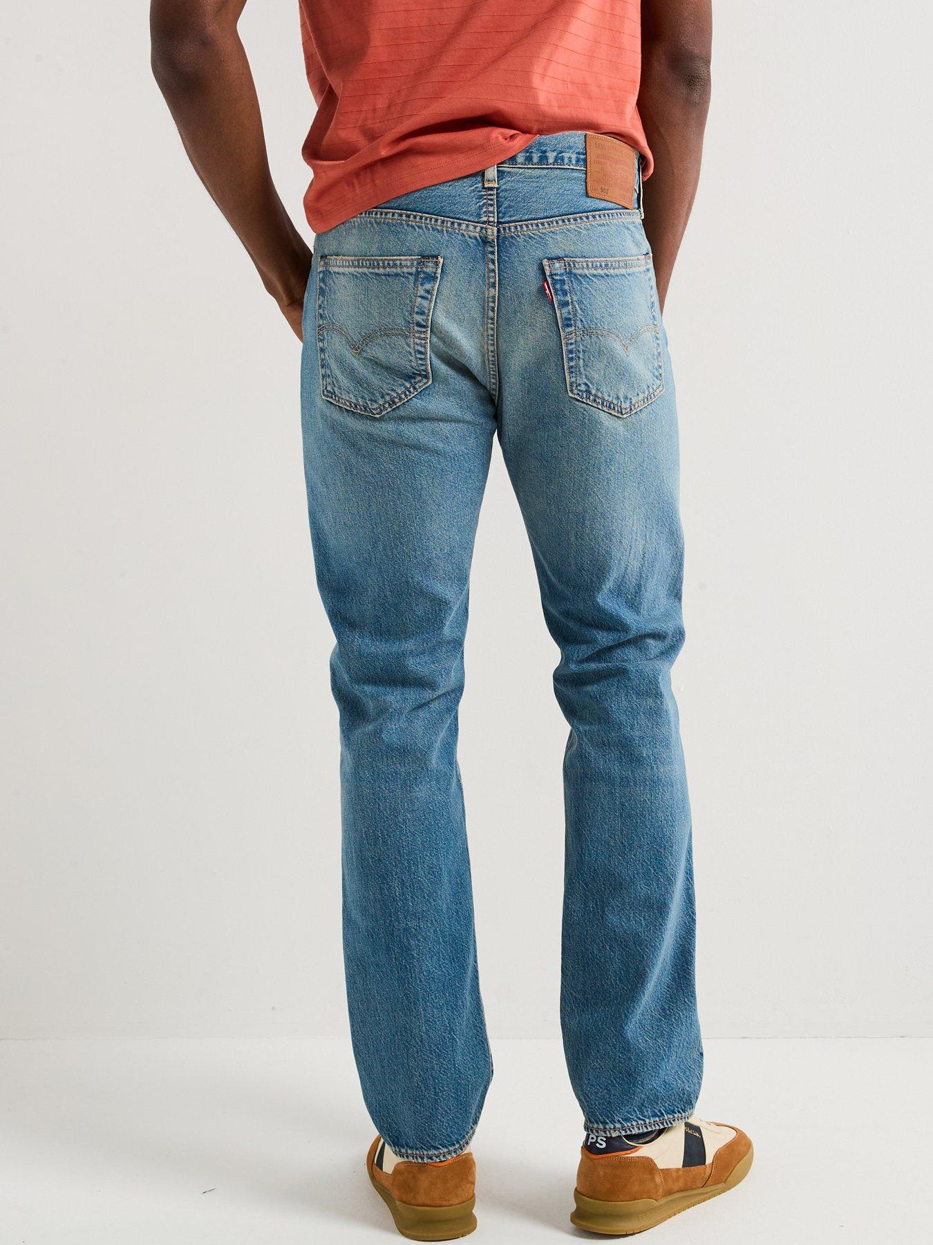 Levi's 501 Original Straight Fit Jeans - Lean Machine Lightweight ...