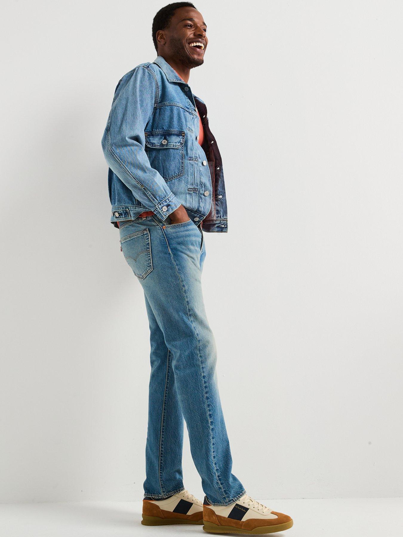 Levi's 501 Original Straight Fit Jeans - Lean Machine Lightweight ...