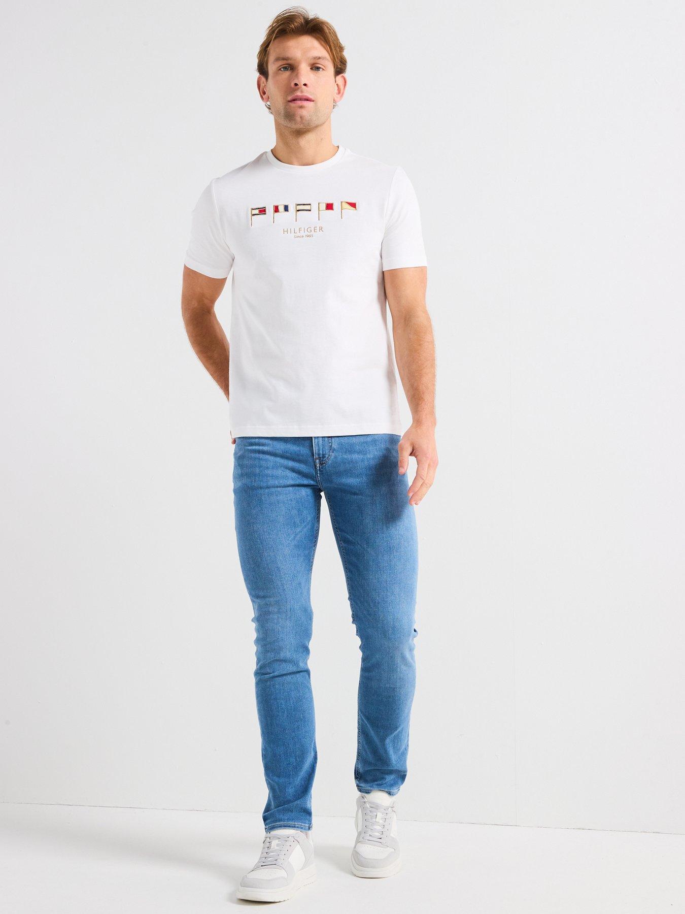 Tommy Hilfiger Multi Flags T-Shirt - White | Very