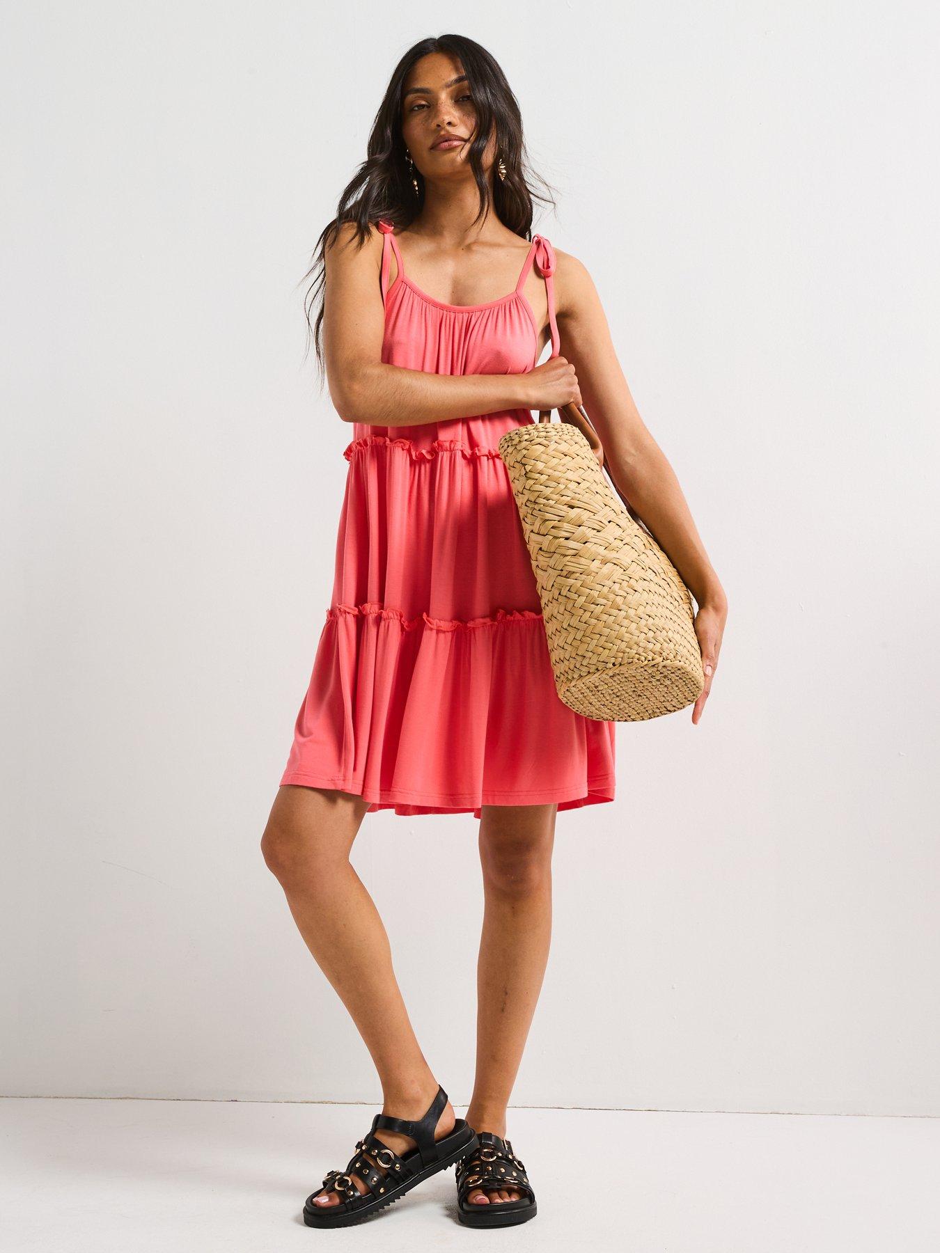 Everyday Hol Shop Tired Dress - Pink | Very