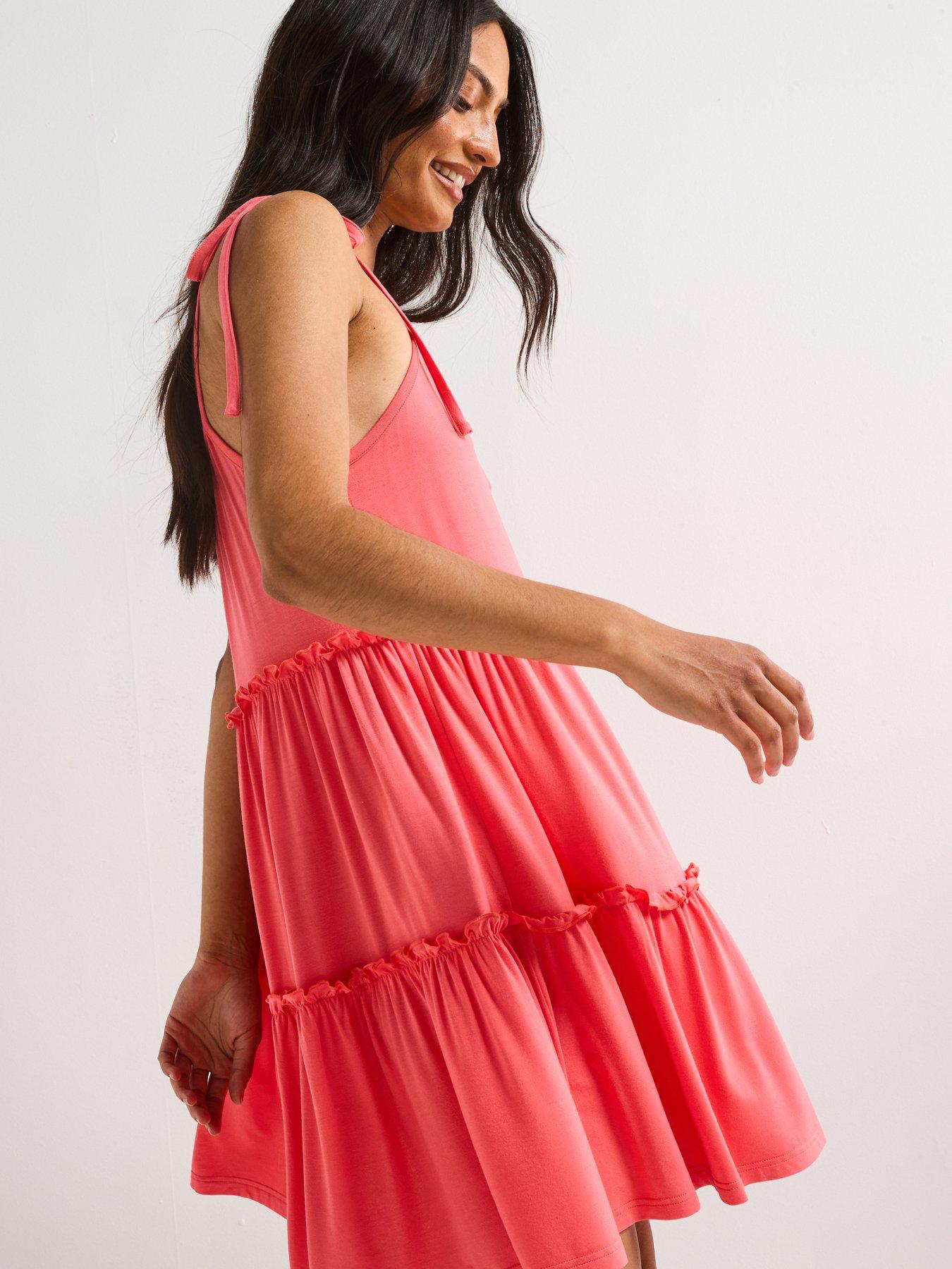 Everyday Hol Shop Tired Dress - Pink | Very