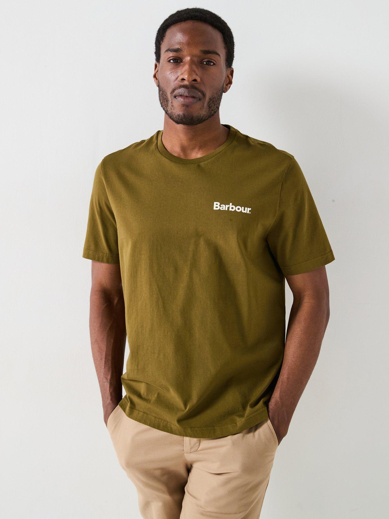 Barbour Homelane Relaxed Fit Back Hit T-Shirt - Dark Brown | Very