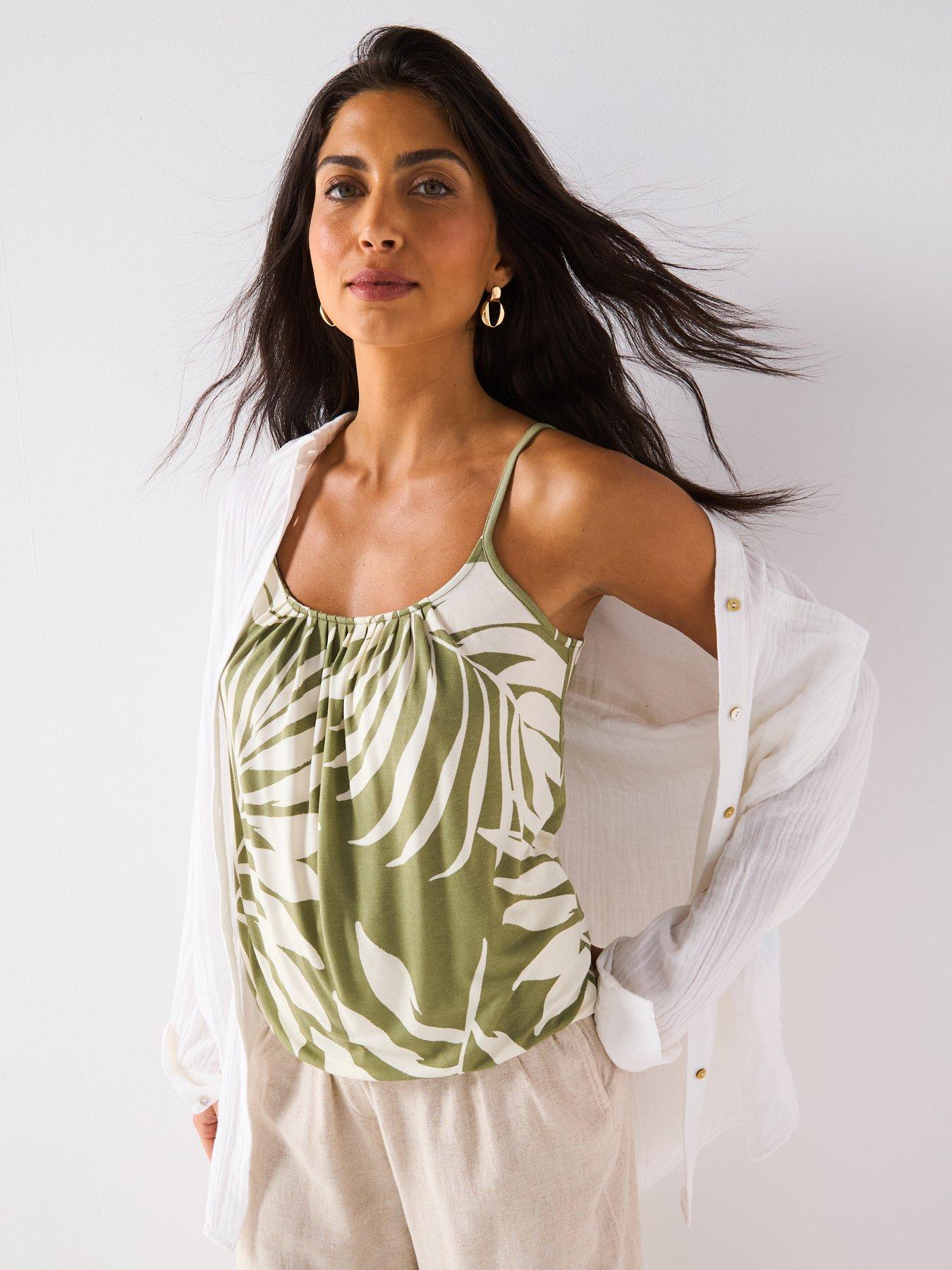 Everyday Two Pack Bubble Hem Cami - Print | Very