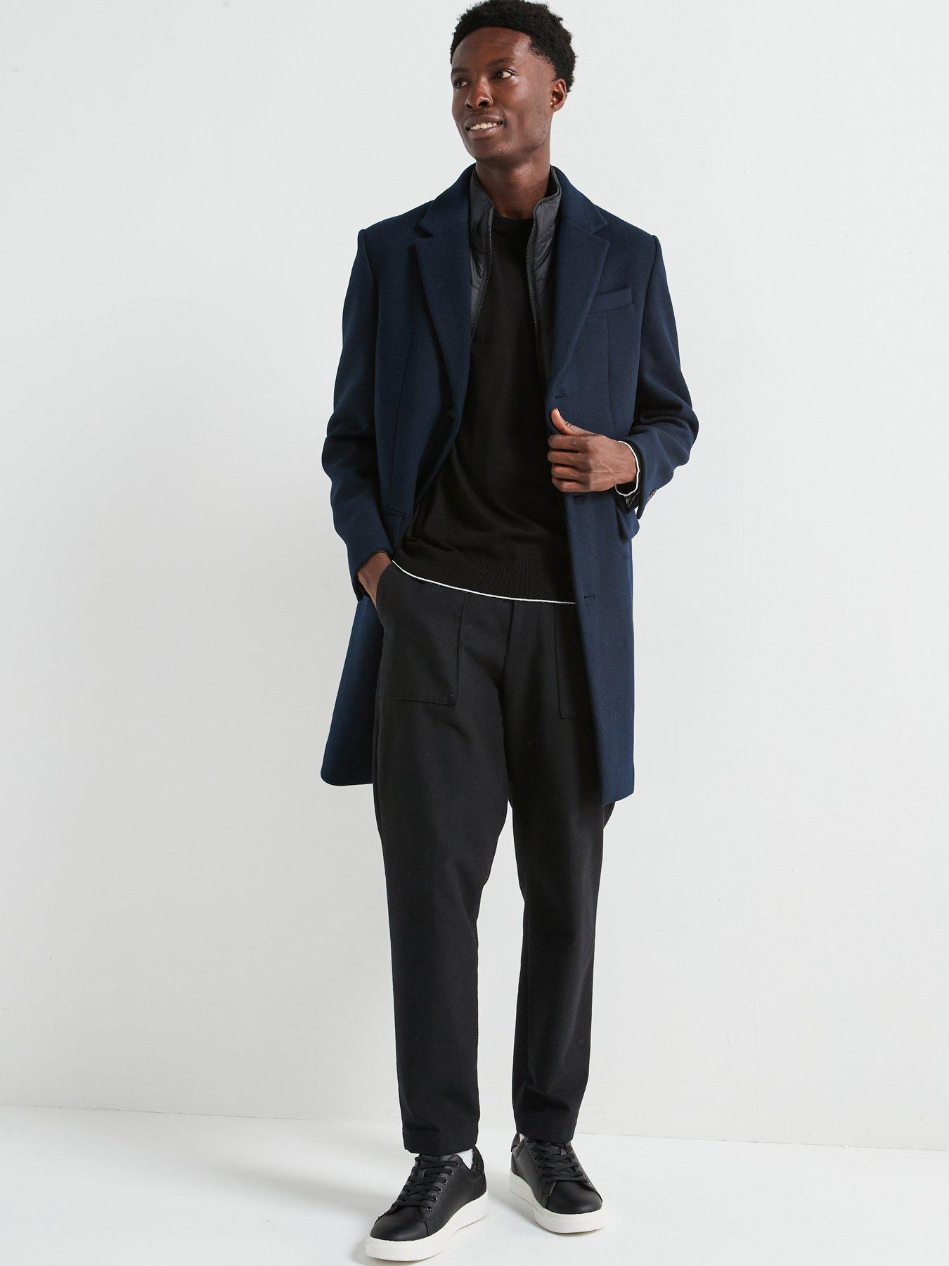 Selected Homme Joseph Overcoat - Navy | Very