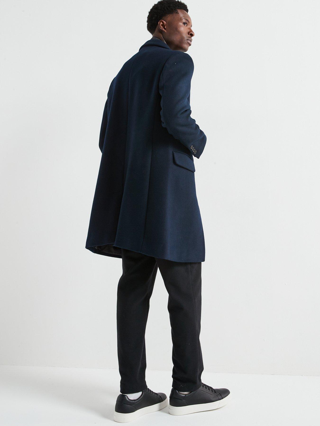 Selected Homme Joseph Overcoat - Navy | Very
