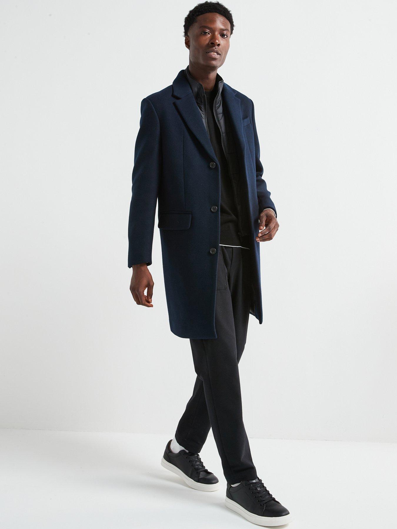 Selected Homme Joseph Overcoat - Navy | Very