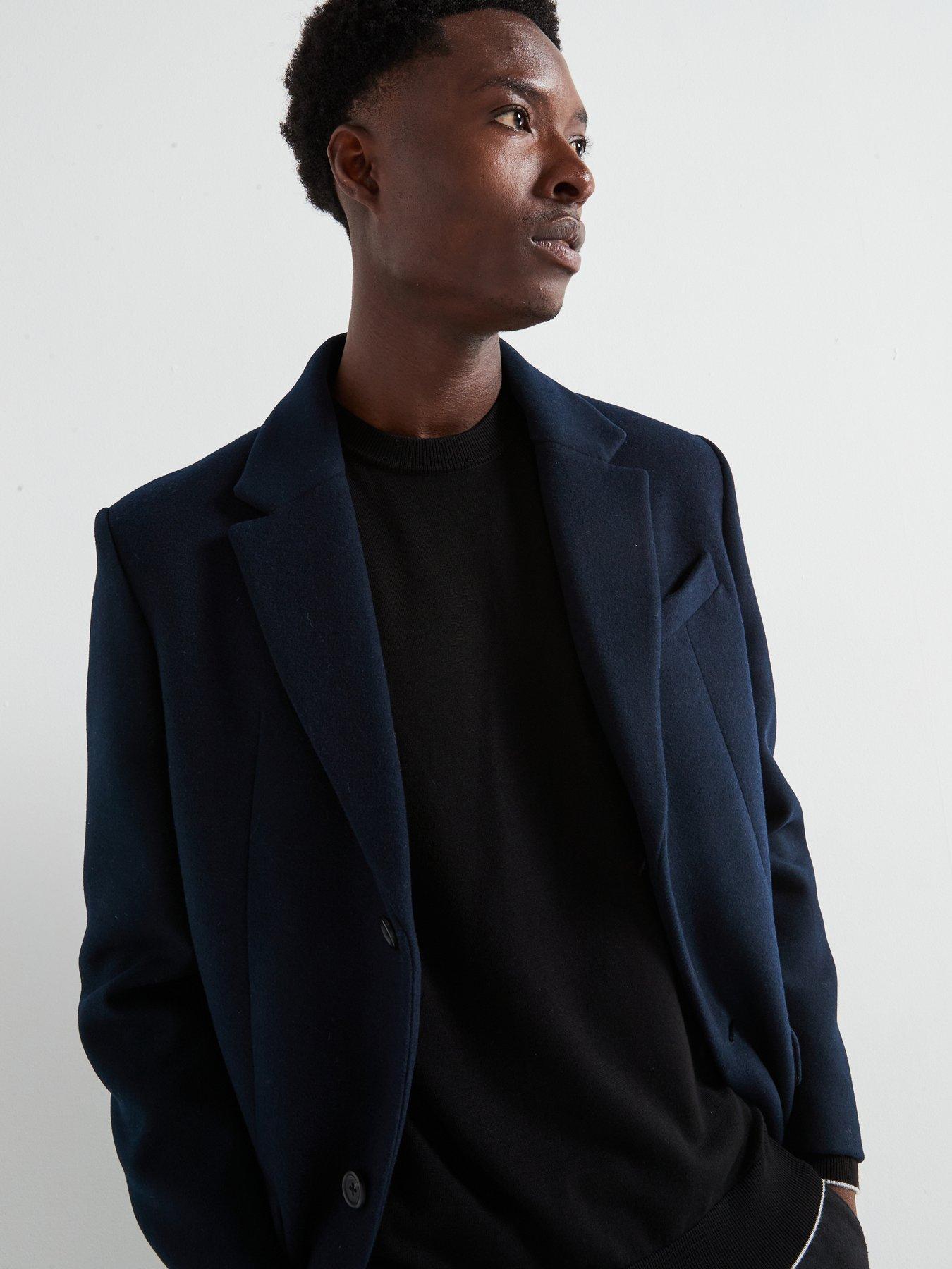 Selected Homme Joseph Overcoat - Navy | Very