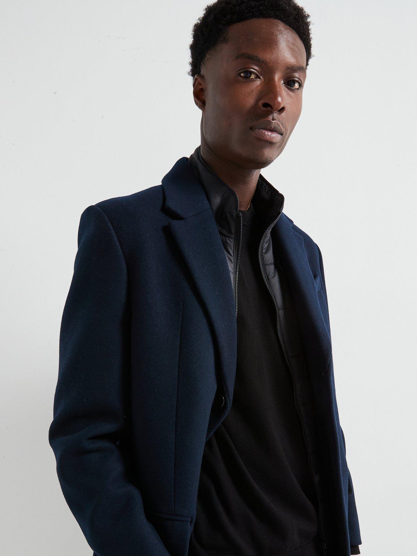 Selected Homme Joseph Overcoat - Navy | Very