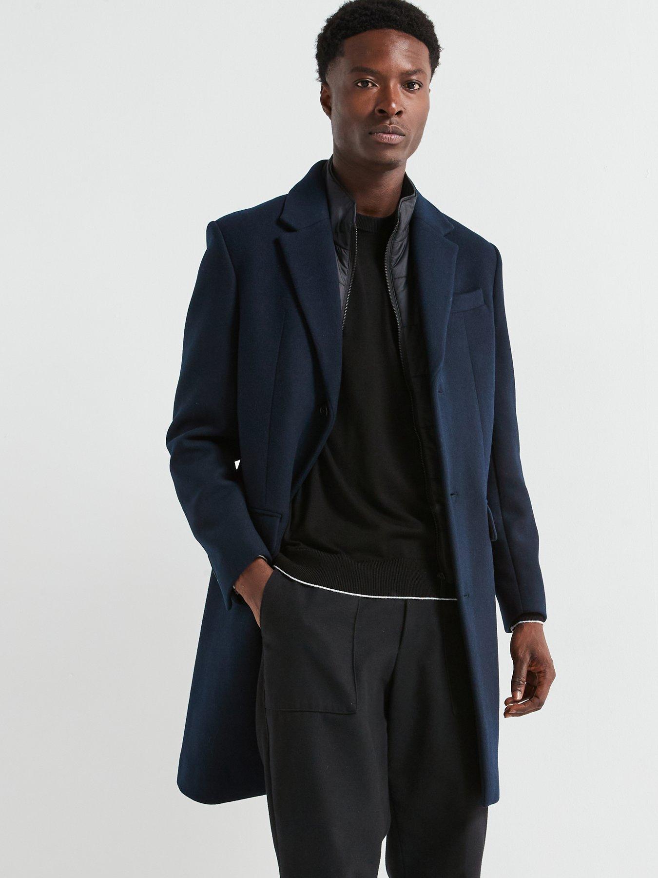 Selected Homme Joseph Overcoat - Navy | Very