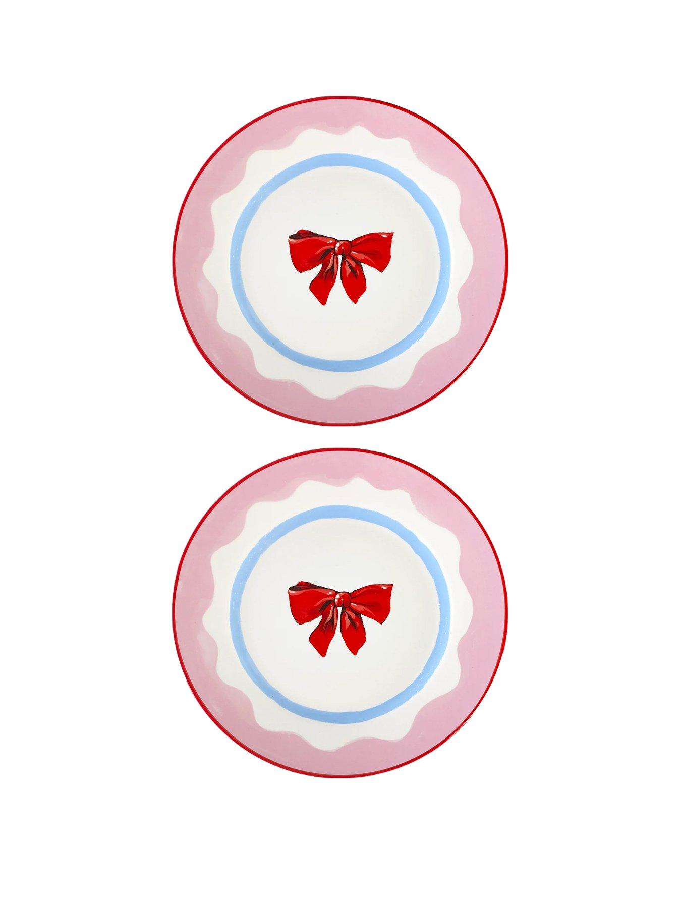 Eleanor Bowmer Set Of 2 Bow Dinner Plate | Very.co.uk