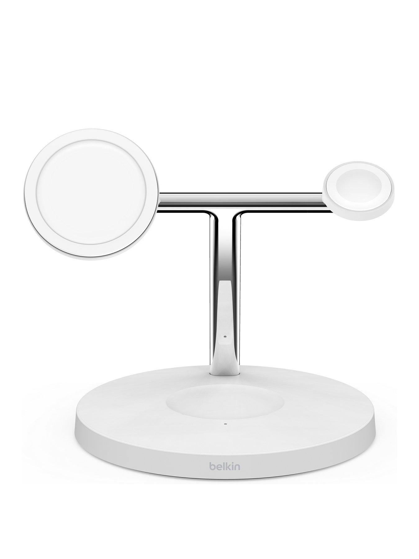 Belkin 3-IN-1 WIRELESS CHARGING STAND WITH MAGSAFE White | Very