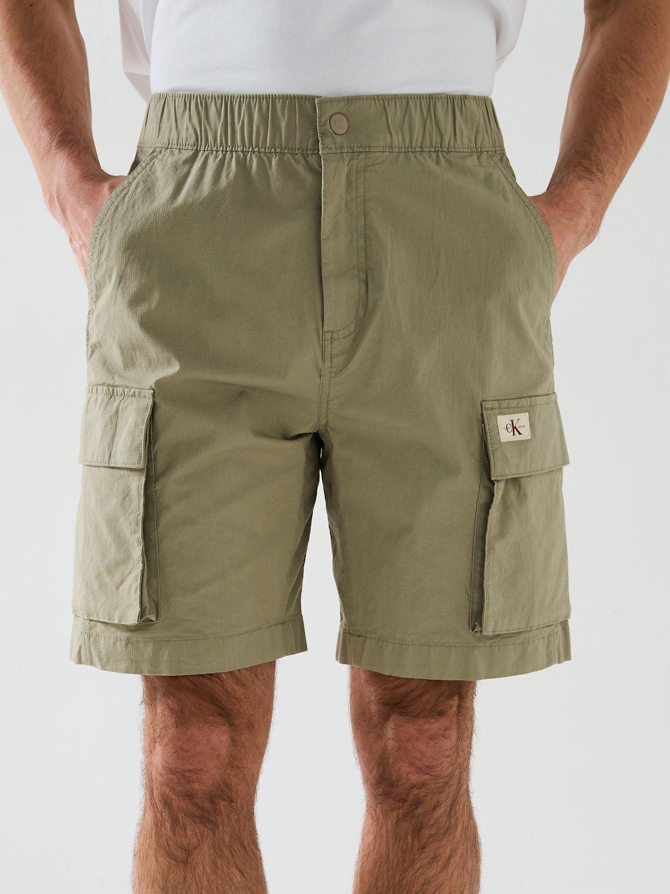 Calvin Klein Jeans Washed Cargo Short Cargo Shorts - Beige | Very